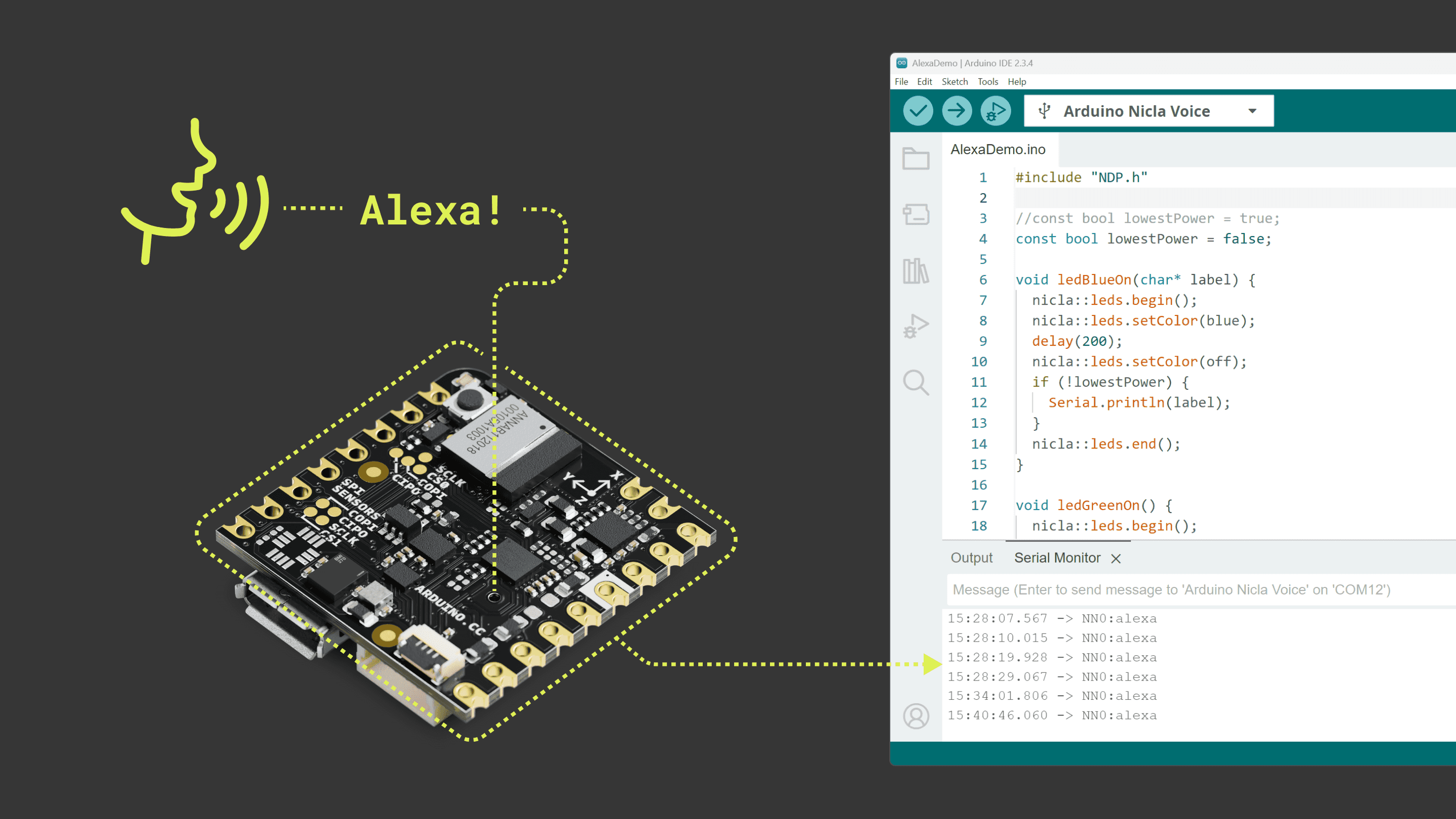 Alexa speech recognition example Alexa speech recognition example