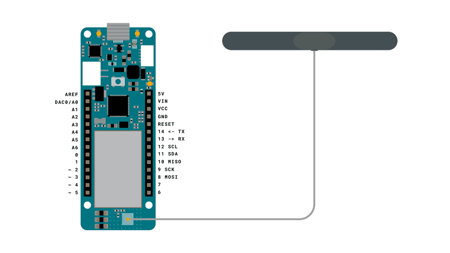 Simple Circuit Of The Board And Antenna